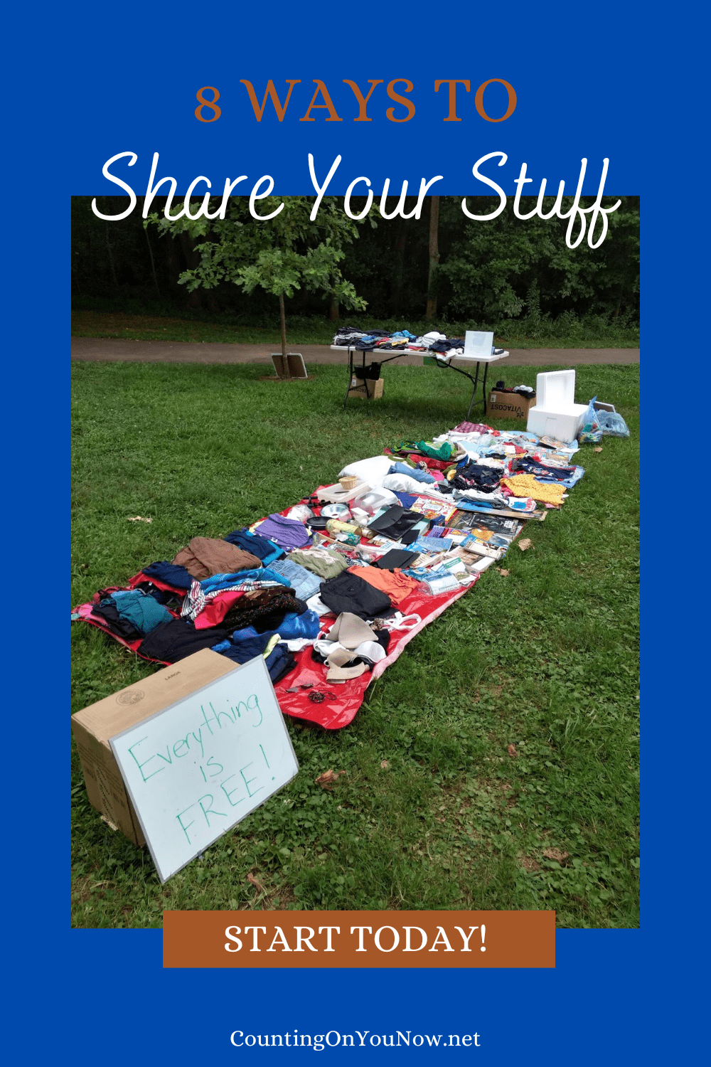 8 Ways to Share Your Stuff - Counting On You Now