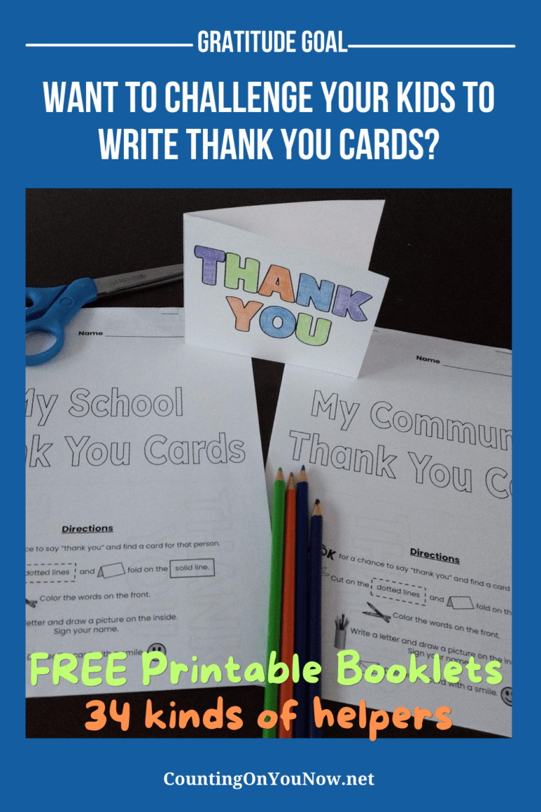 34 Thank You Cards for Children to Give to School and Community Helpers ...